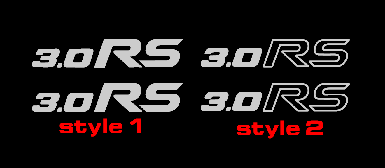 3.0RS sticker Set Of 2 For EZ30 EG33 H6 Swapped 2.5RS Impreza | eBay