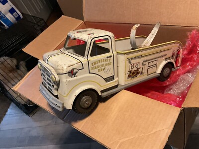 Marx Vintage Emergency Searchlight Unit Metal Antique Toy Truck Pressed ...