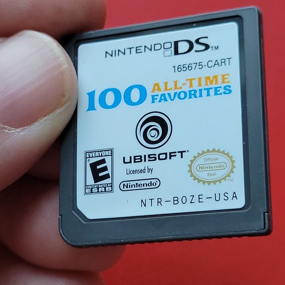 100 All Time Favorites Nintendo DS Game Case Manual Insert Complete ...