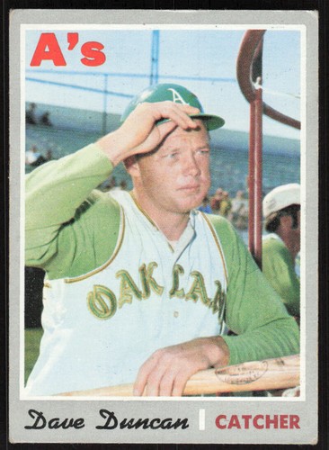 1970 Topps Dave Duncan Baseball Card #678 - Oakland Athletics | eBay