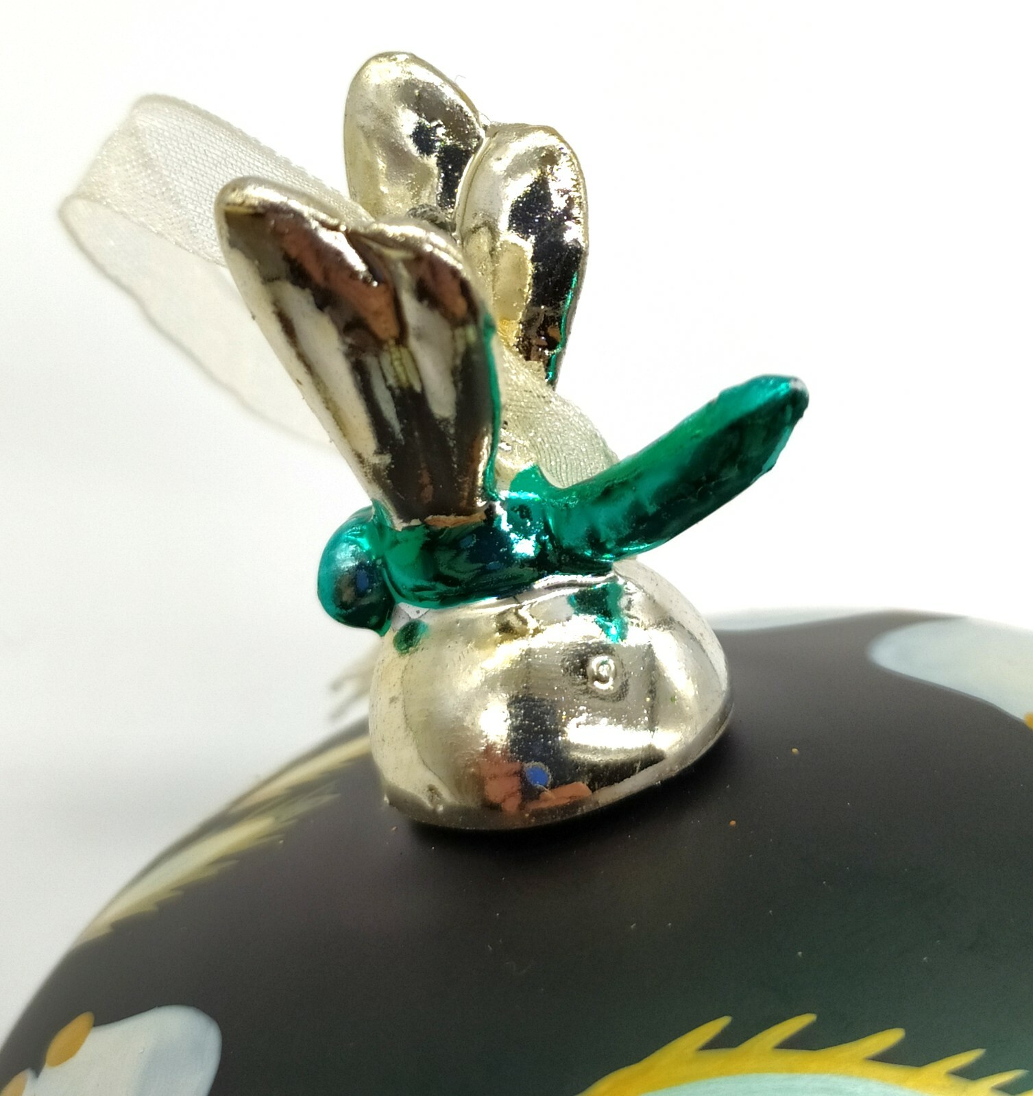 A138# Luxury Glass Onion Green Floral Bauble Dragonfly Porcelain Cap ...