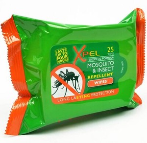 Anti Mosquito & Insect Repellent Cloth Wipes Bite Long Lasting Travel ...