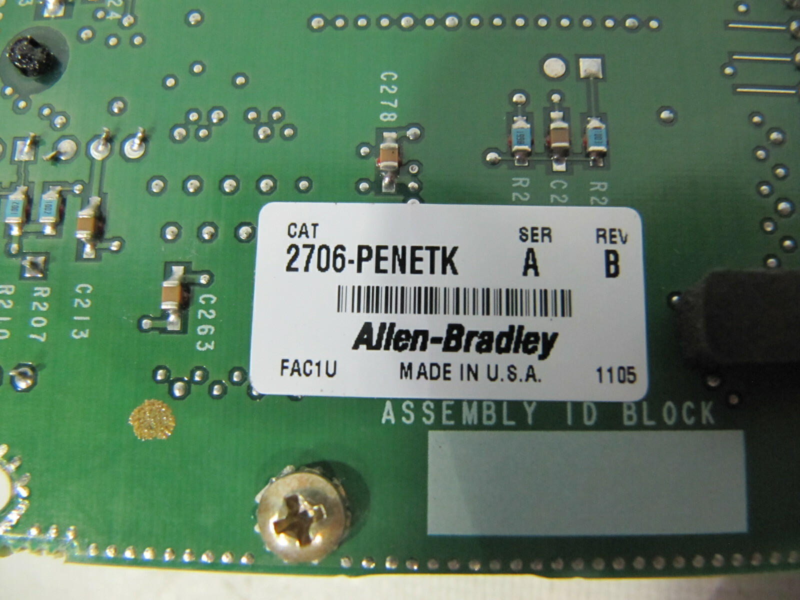 Allen-Bradley InView Display EtherNet/IP Communication Module Cat. 2706 ...