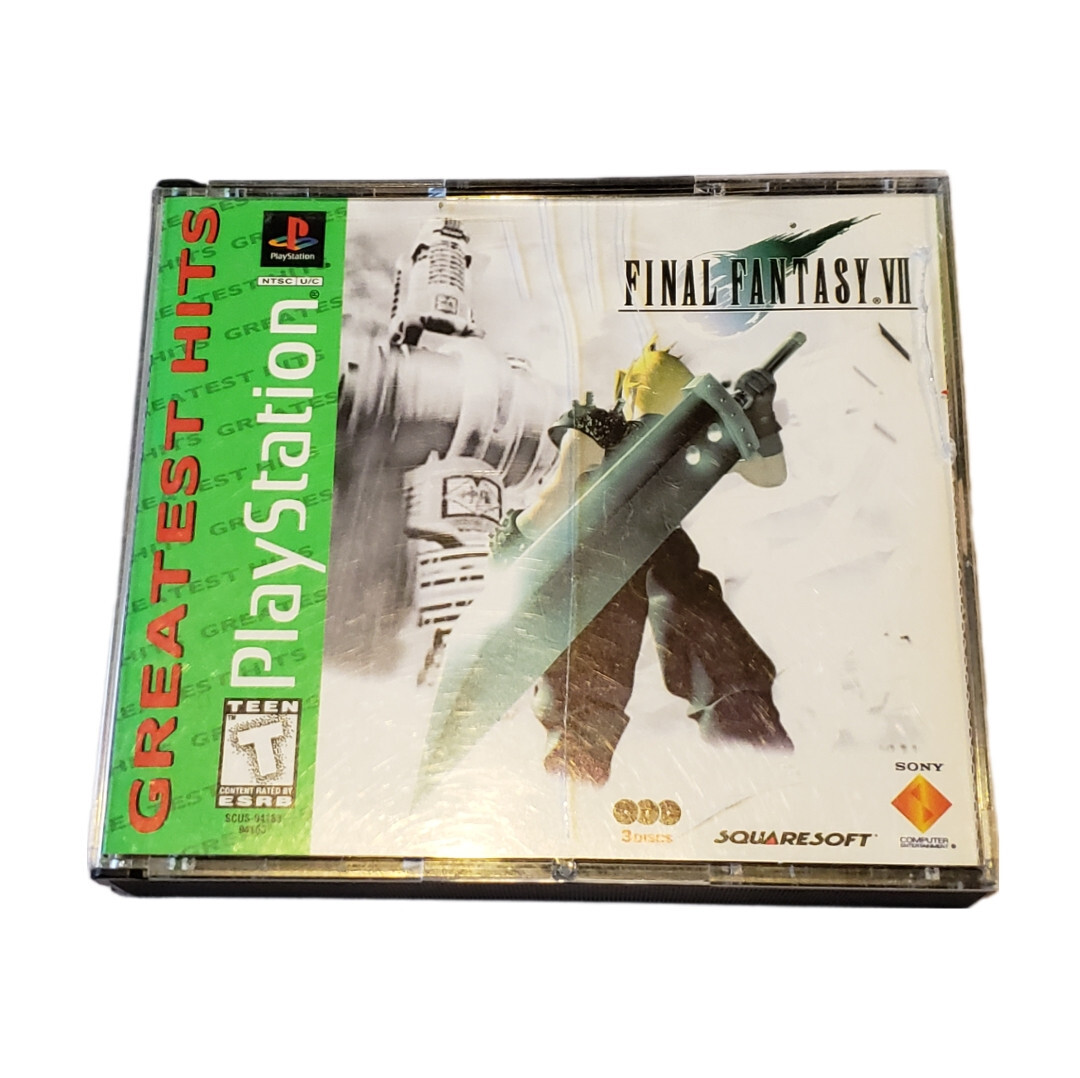 Final Fantasy VII 7 PS1 PlayStation 1 Greatest Hits Sephiroth Misprint ...