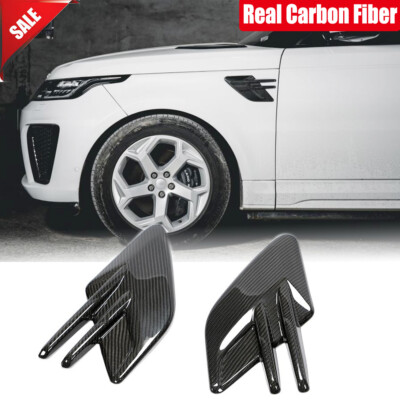 2X Carbon Side Fender Air Vent Cover Trim For Land Rover Range Rover ...
