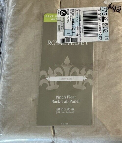 JCP, Royal Velvet, Rod Pocket Back Tab Panel Supreme Interlined, Linen ...