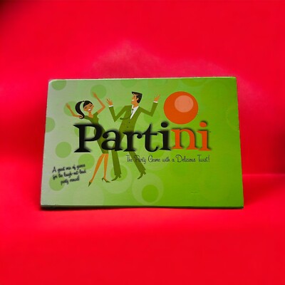 PARTINI Board Game The Party Game with a Delicious Twist 2008 Parker ...