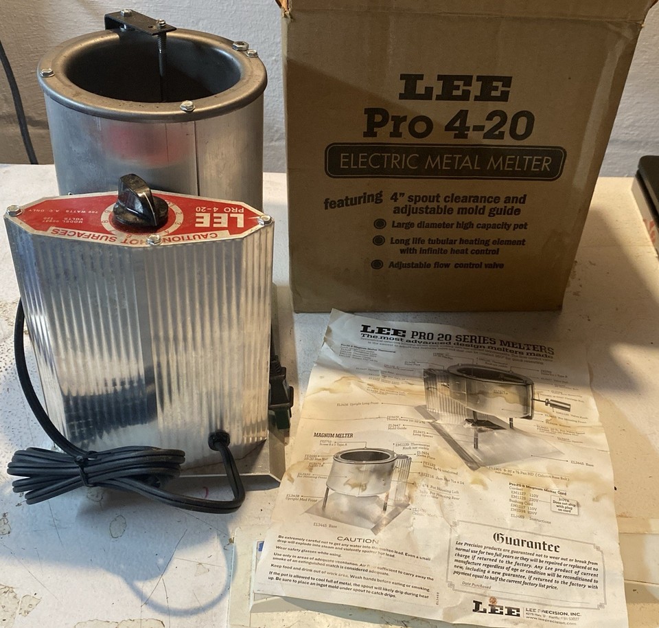 Lee Production Pot Pro 4-20 Electirc Metal Melter Lead Melting Pot Used ...