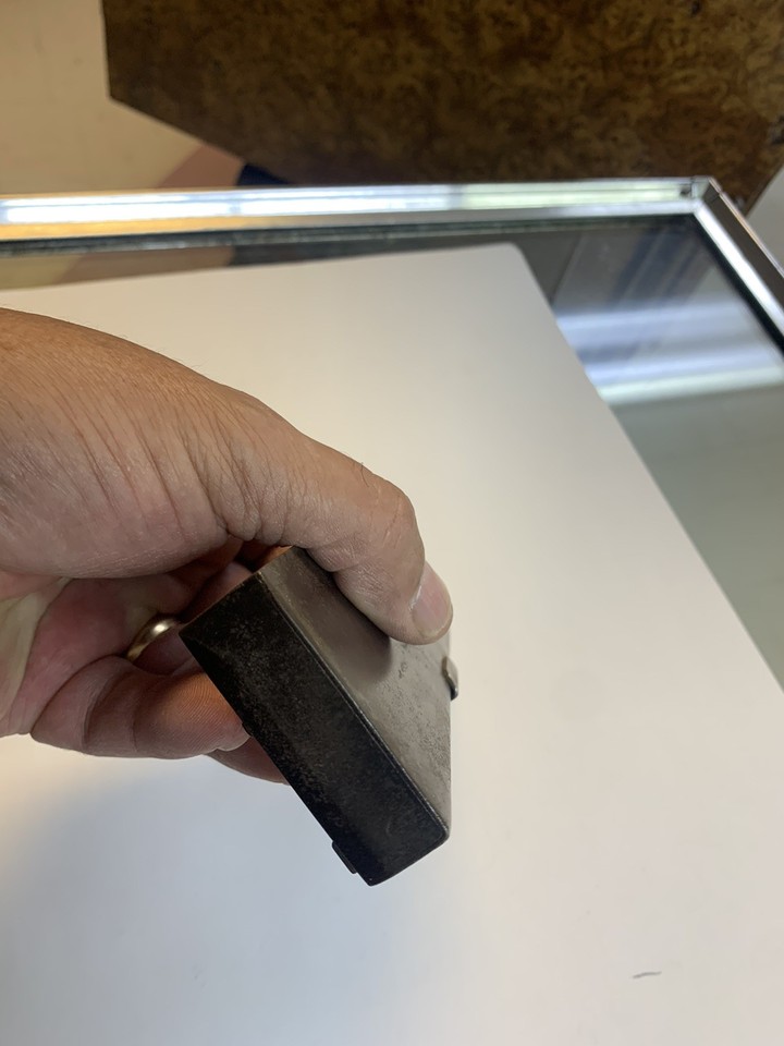 ANTIQUE HAND SET TYPE COMPOSING STICK LETTERPRESS- (Only Letters=TOM ...