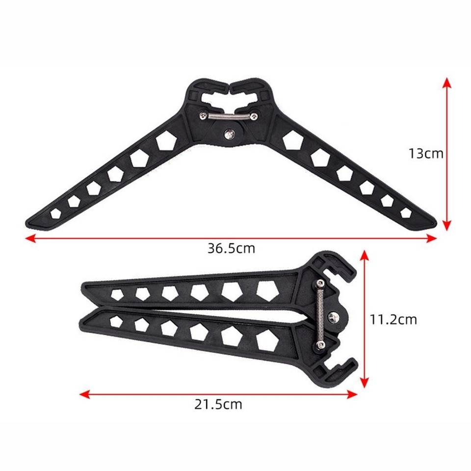 Bow Stand Figure Eight Black Folding Holder Kick Rack Support Spring ...