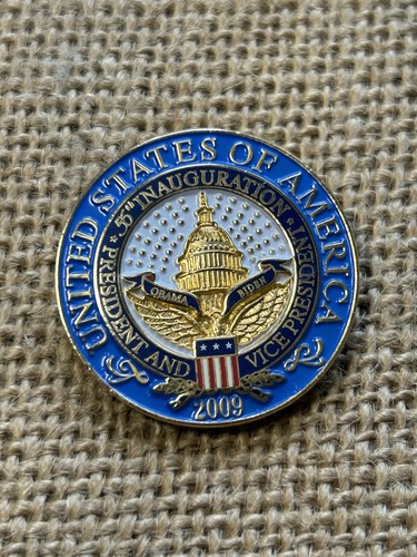Barack Obama Biden 56th Presidential inauguration Souvenir Lapel Pin ...