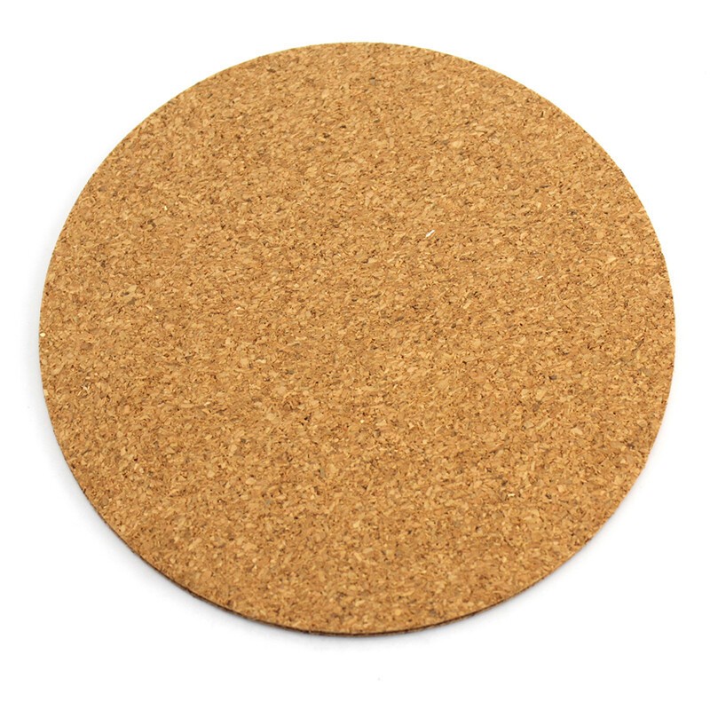 Cork Coaster Round Cork Pad Disc Soft Wooden Table Hotpad 2mm Thick 2 ...