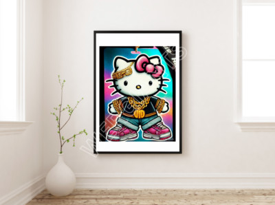 Rapper Hello Kitty Poster 16x20 Poster | eBay