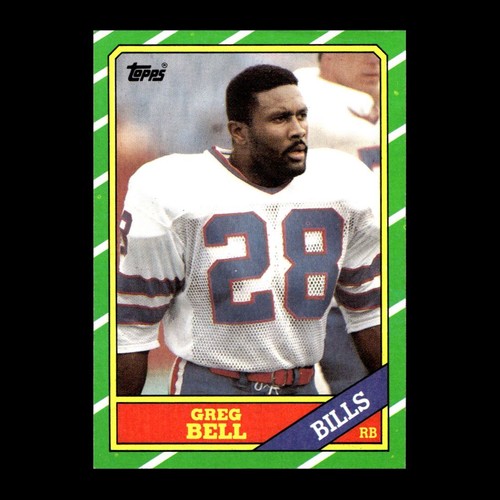 Greg Bell 1986 Topps Buffalo Bills #386 R326H 95 | eBay