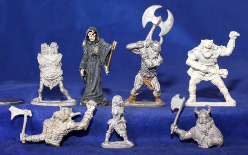 7 Metal Miniatures JOB LOT Grenadier Ral Partha Giants D&D LOTR TSR w ...