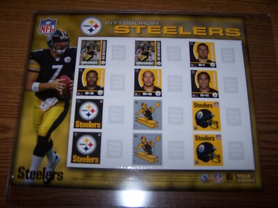 2006 Merrick Mint Pittsburgh Steelers Team Stamp Set 12 Stamp Labels NM ...