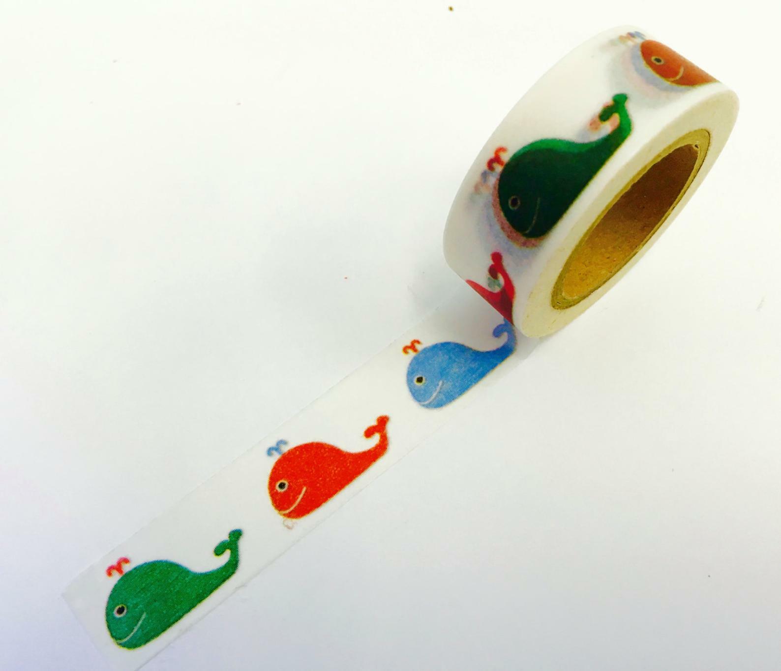 Preppy Whale Washi Tape Papercraft Planner Supply Journal DIY Craft ...