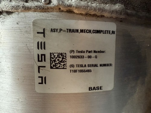 Tesla Model S/X 2012-2018 LARGE BASE DRIVE UNIT LDU T18 REMAN | eBay