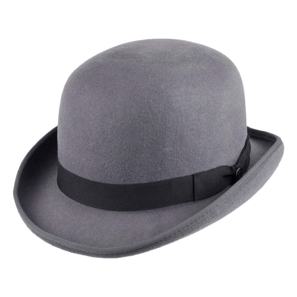 JAXON AND JAMES ENGLISH DERBY GREY BOWLER HAT WITH TAGS SIZE LARGE ...