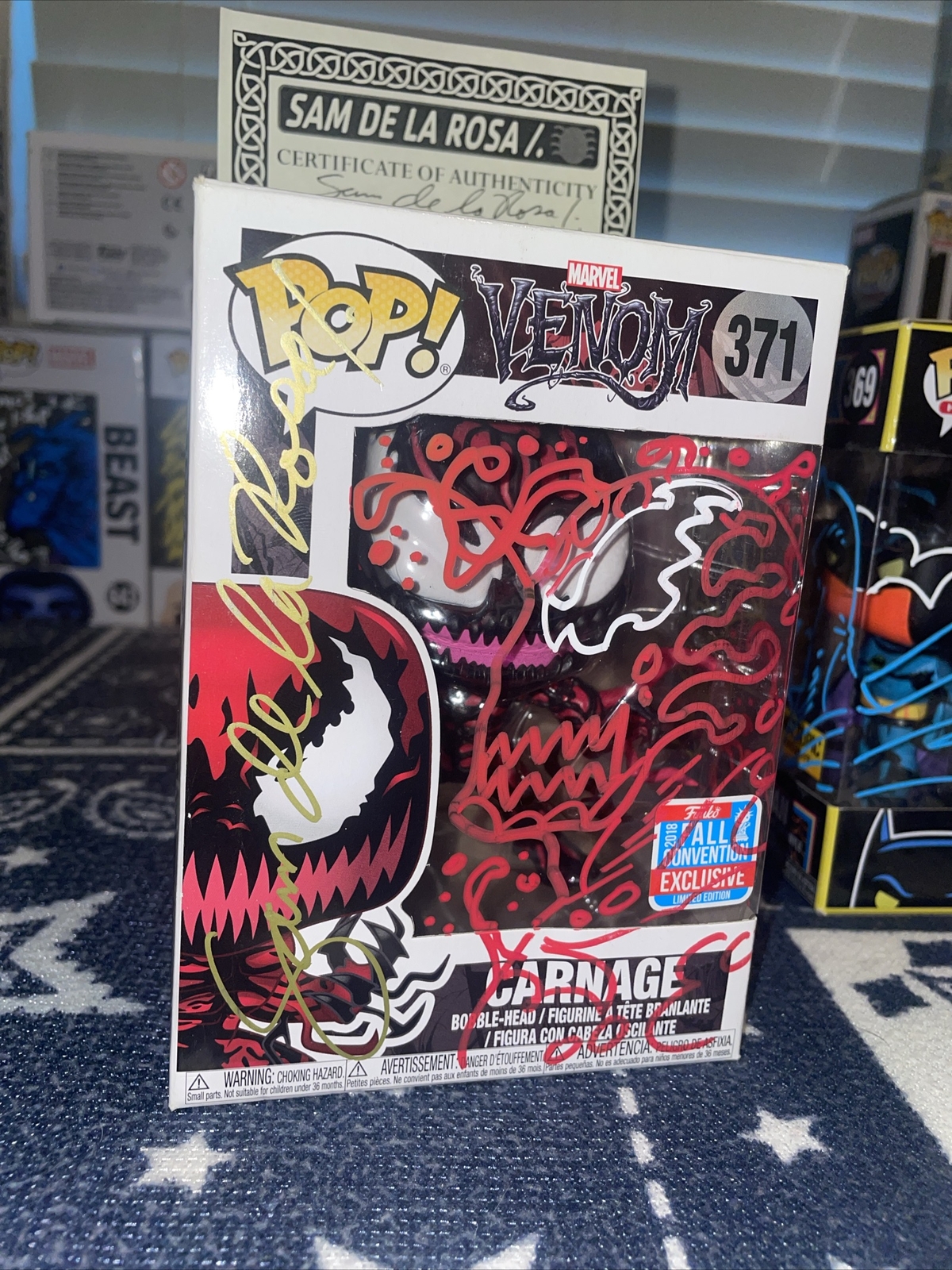 Sam De La Rosa Signed & Sketched Funko Pop Lot (3) | eBay