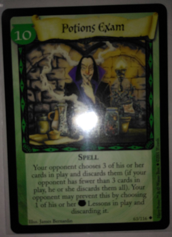 HARRY POTTER BASE SET TCG CCG Potions Exam 063 REG | eBay