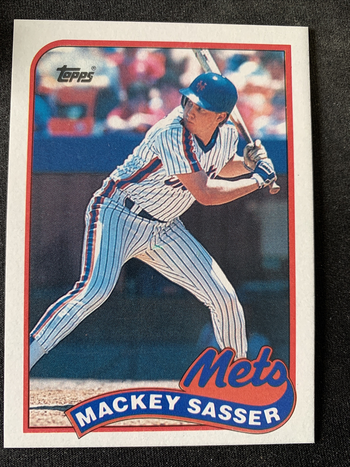 1989 Topps Baseball Card #457 Mackey Sasser New York Mets NMMT Free ...