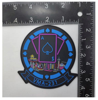 MARINE CORPS VMA-231 LAS VEGAS DET CHEST PVC PATCH WITH HOOK & LOOP | eBay