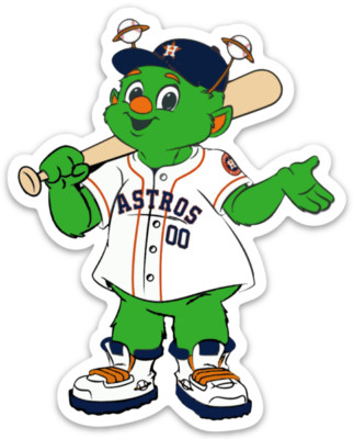 Houston Astros Orbit Cartoon Type Mascot Die-Cut MAGNET | eBay