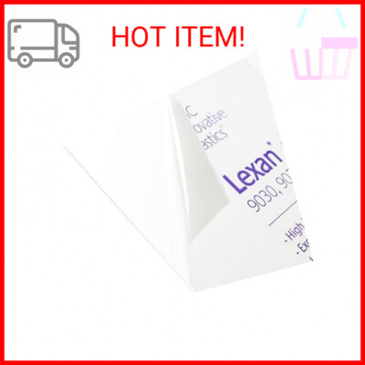 Lexan Sheet - Polycarbonate - .030" - 1/32" Thick, Clear, 12" x 12 ...