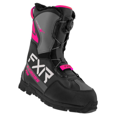 FXR Adult's X-Cross Pro BOA Snowmobile Boots Black/Fuchsia - 07 220707 ...