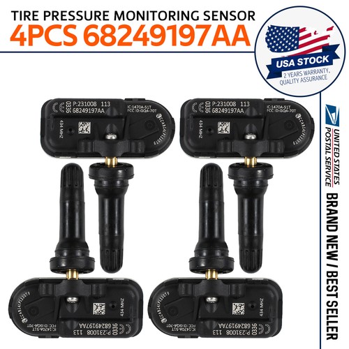4x Tire Pressure Sensor TPMS for 2014-2021 Dodge RAM 1500 2500 3500 ...