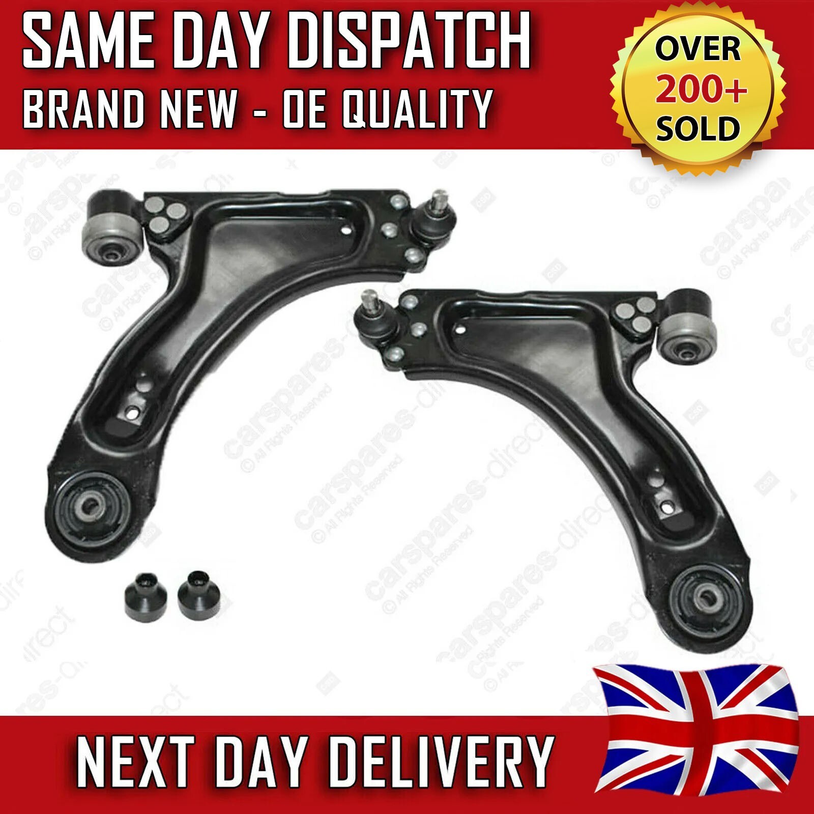VAUXHALL CORSA C 2000-2009 FRONT SUSPENSION WISHBONE CONTROL ARMS PAIR ...