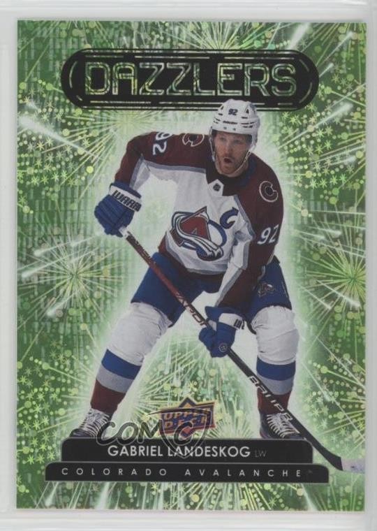 2022-23 Upper Deck Series 1 Dazzlers Green Gabriel Landeskog #DZ-34 | eBay