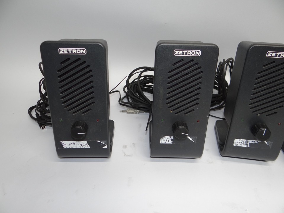 Lot of 4 Zetron Amplified Console Speakers 950-0884 | eBay