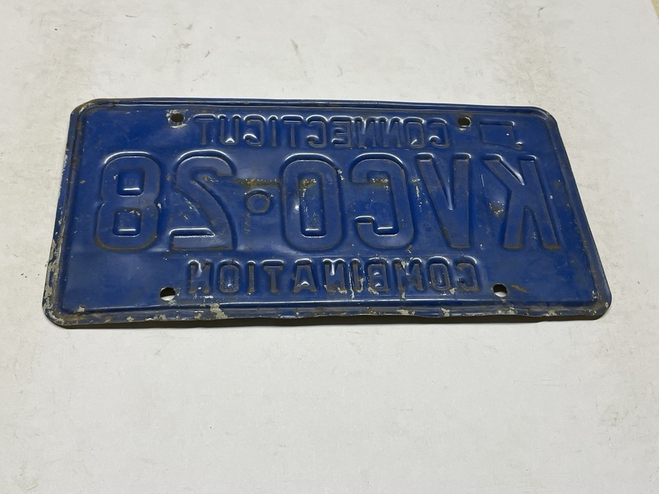 Vintage 1996 Connecticut Combination Vanity License Plate # KVCO-28 ...