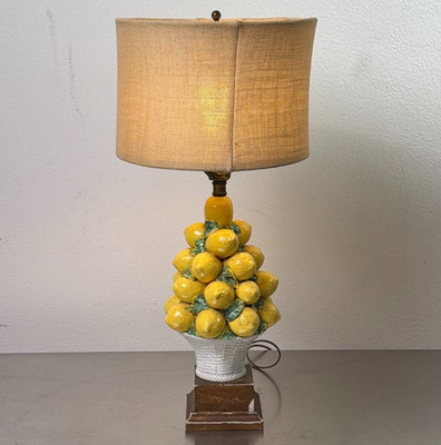 RARE MCM Italian Lemon Topiary Lamp – Mid Century Modern Vintage Decor ...