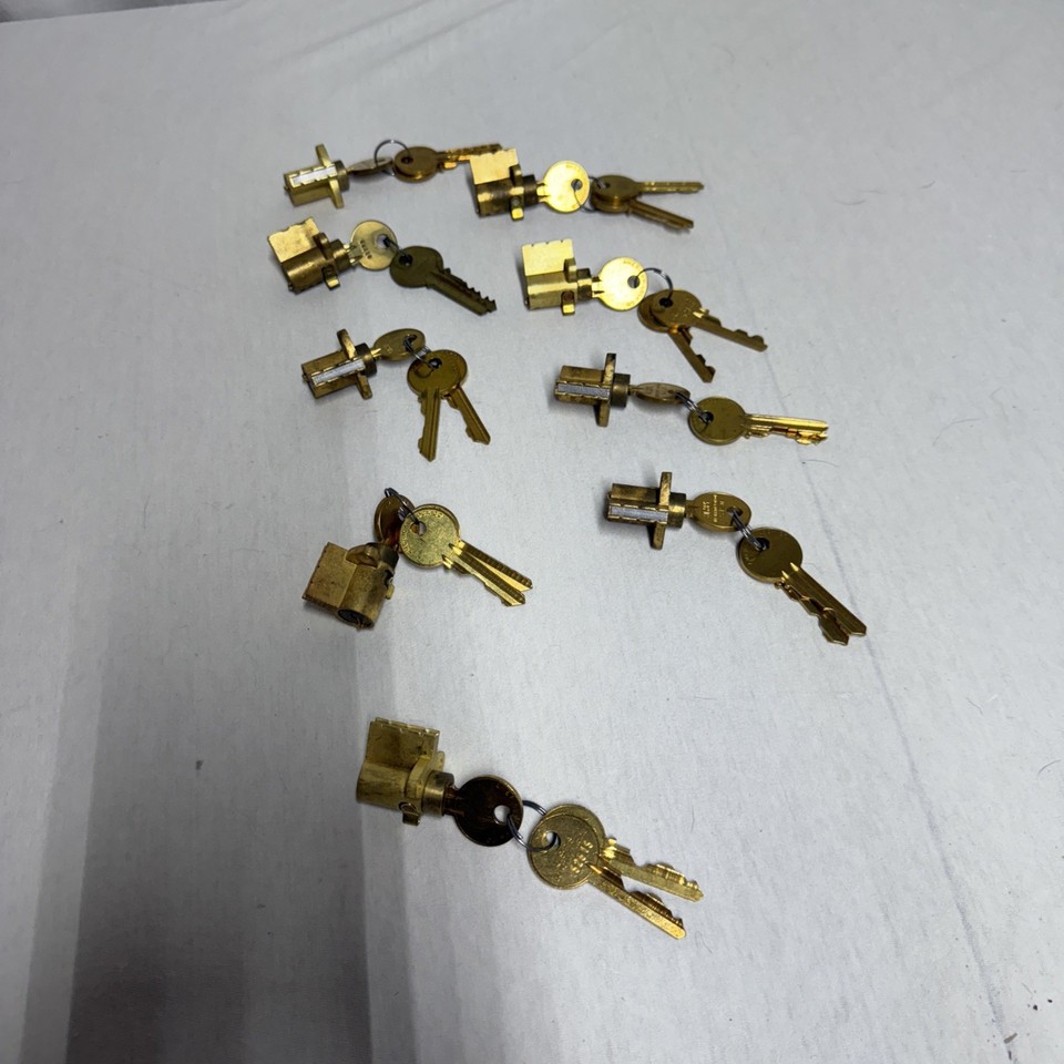 Vintage Post Office Postal Service PO Box Lock Cylinder with 3 Keys | eBay