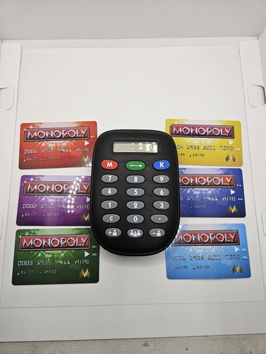 2011 Monopoly Electronic Banking Unit & 6 cards, Black - TESTED WORKS ...