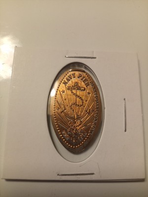 navy Pier anchor elongated Penny in holder | eBay