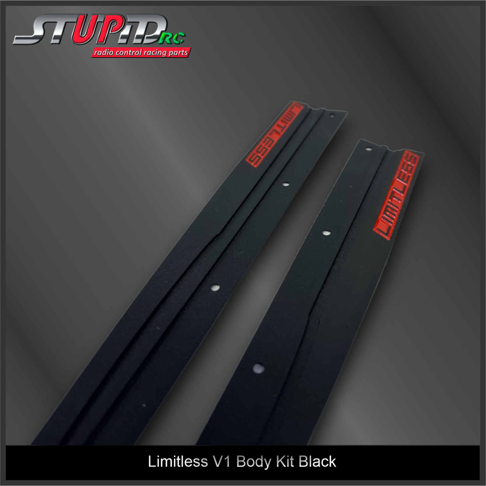 Arrma Limitless V1/V2 Front, Side And Adjustable Wing Kit Black ...