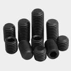 Fine Thread Black 12.9 Steel Hex Socket Set Screws Flat Point Grub ...