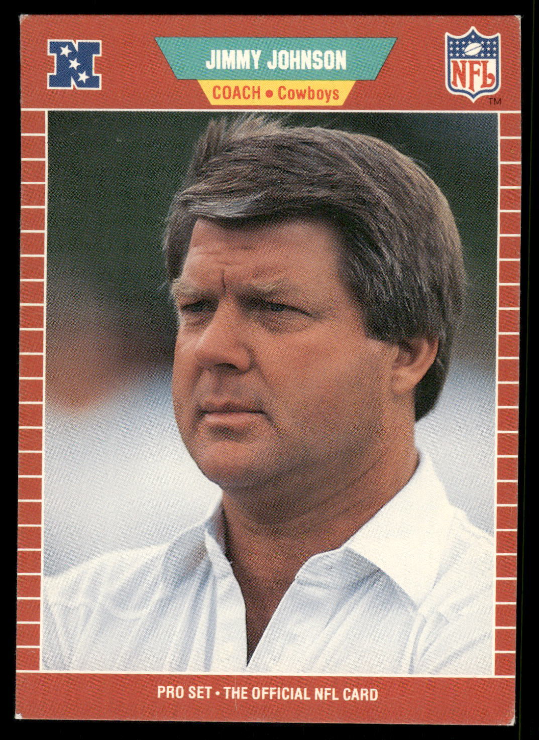 1989 Pro Set #98 Jimmy Johnson Dallas Cowboys | eBay