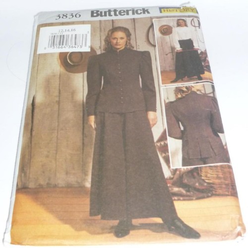 Western Core Victorian Equestrian Jacket Blouse Costume Sewing Pattern ...