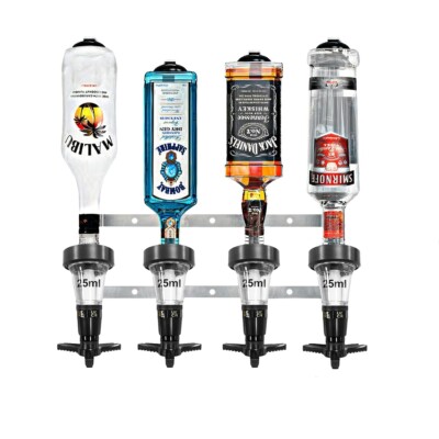 Bottle Stand Wall Mounted Pub Bar Optics Set Wine Beer Dispenser Spirit ...