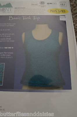 Vermont Fiber Designs Knitting Pattern 157 Basic Tank Top Up to 6X | eBay