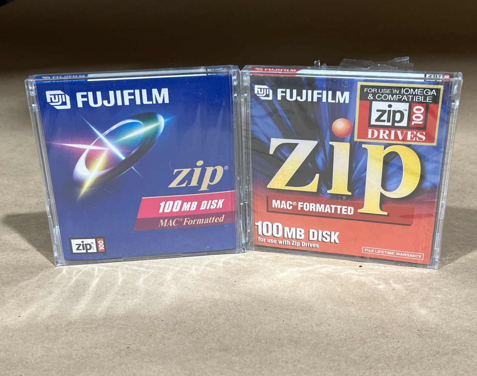 Lot of 2 FujiFilm Zip Mac Formatted 100MB Disks | eBay