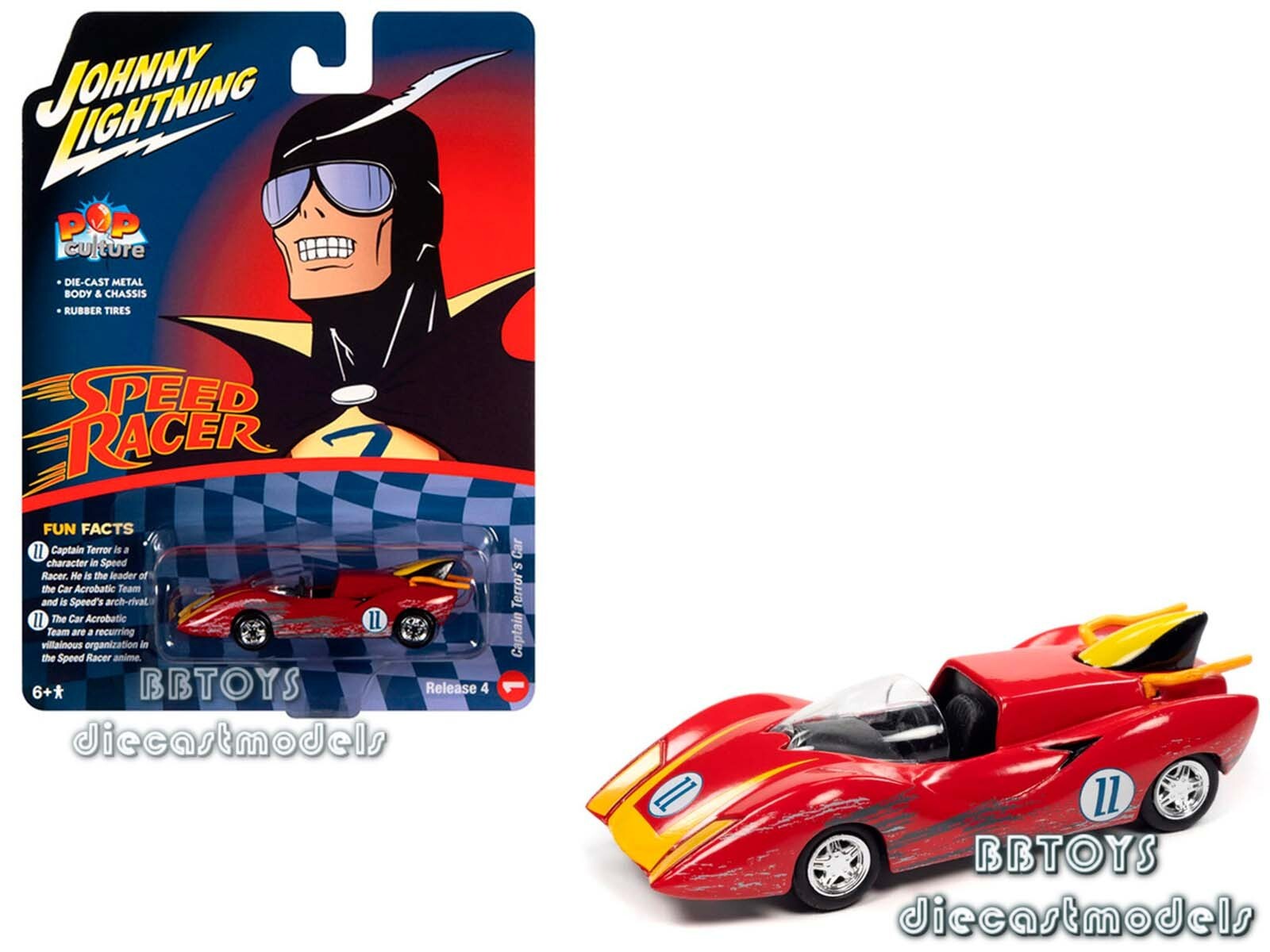 CAPTAIN TERROR (RACED VERSION) SPEED RACER 1/64 JOHNNY LIGHTNING ...