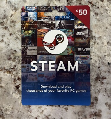 Steam Gift Card Pc Prepaid Giftcard Game Card! NEW! *Physical Card ...
