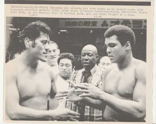 Muhammad Ali vs Inoki Wrestling-Boxing 1976 Japan Original Vintage ...