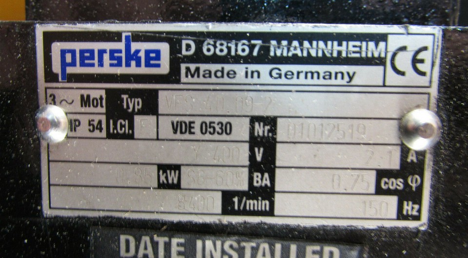 PERSKE SERVO MOTOR 8400rpm - VS40.09-2 | eBay